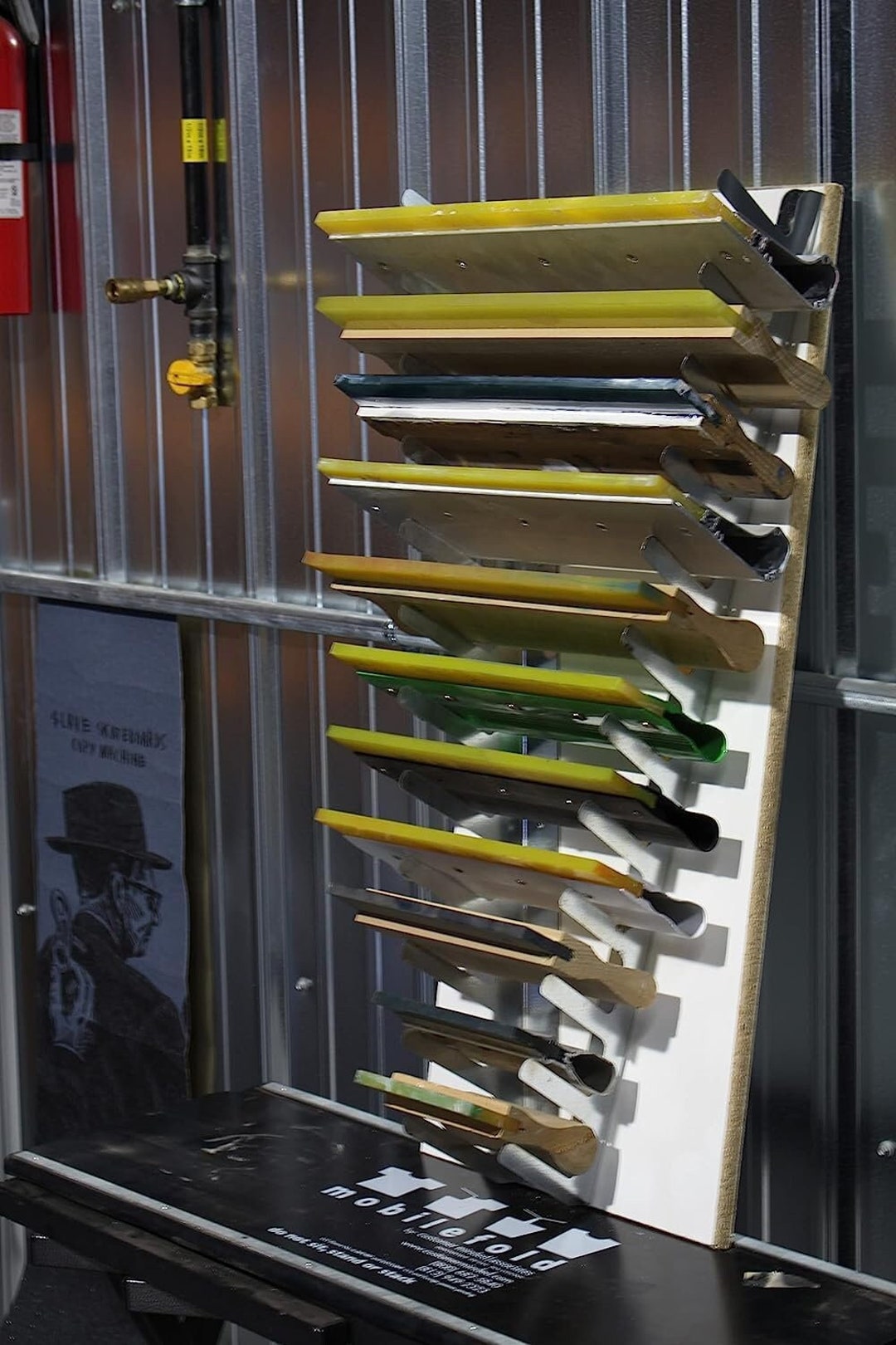 12 Place Squeegee Rack/holder - for Screen Printing - Etsy