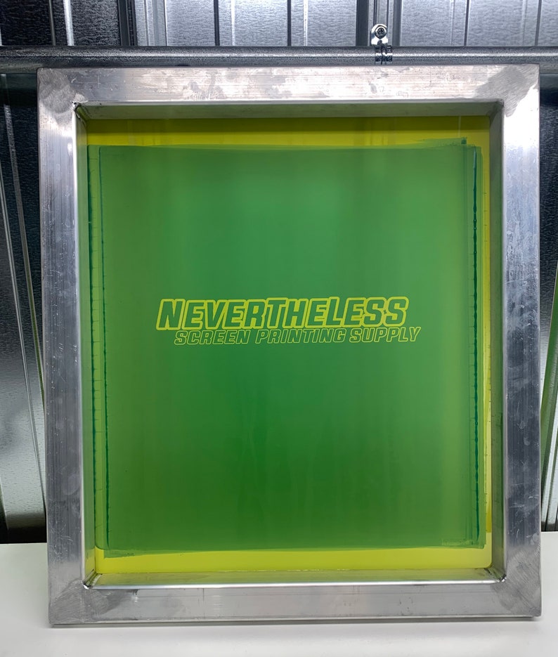 Pre Burned Screen - Custom Screen Printing Frames OR Film - Pre-burned ...