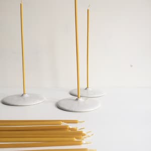 Slim Candles / 100% Pure Beeswax Candles / Set of 20 Slim Beeswax ...