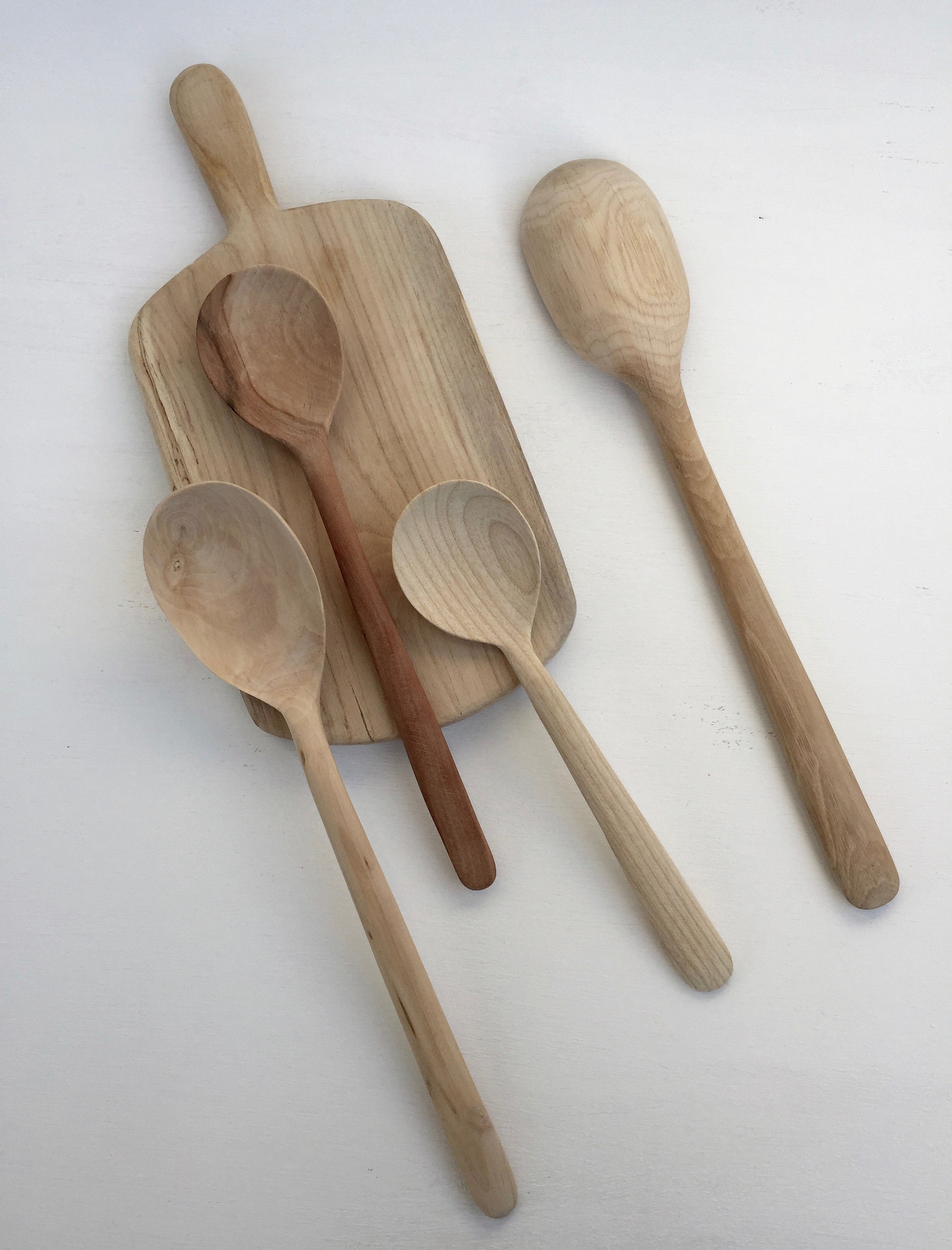 Large Wooden Spoon / Hancrafted Wooden Spoon / Long Handle Wooden Spoon ...