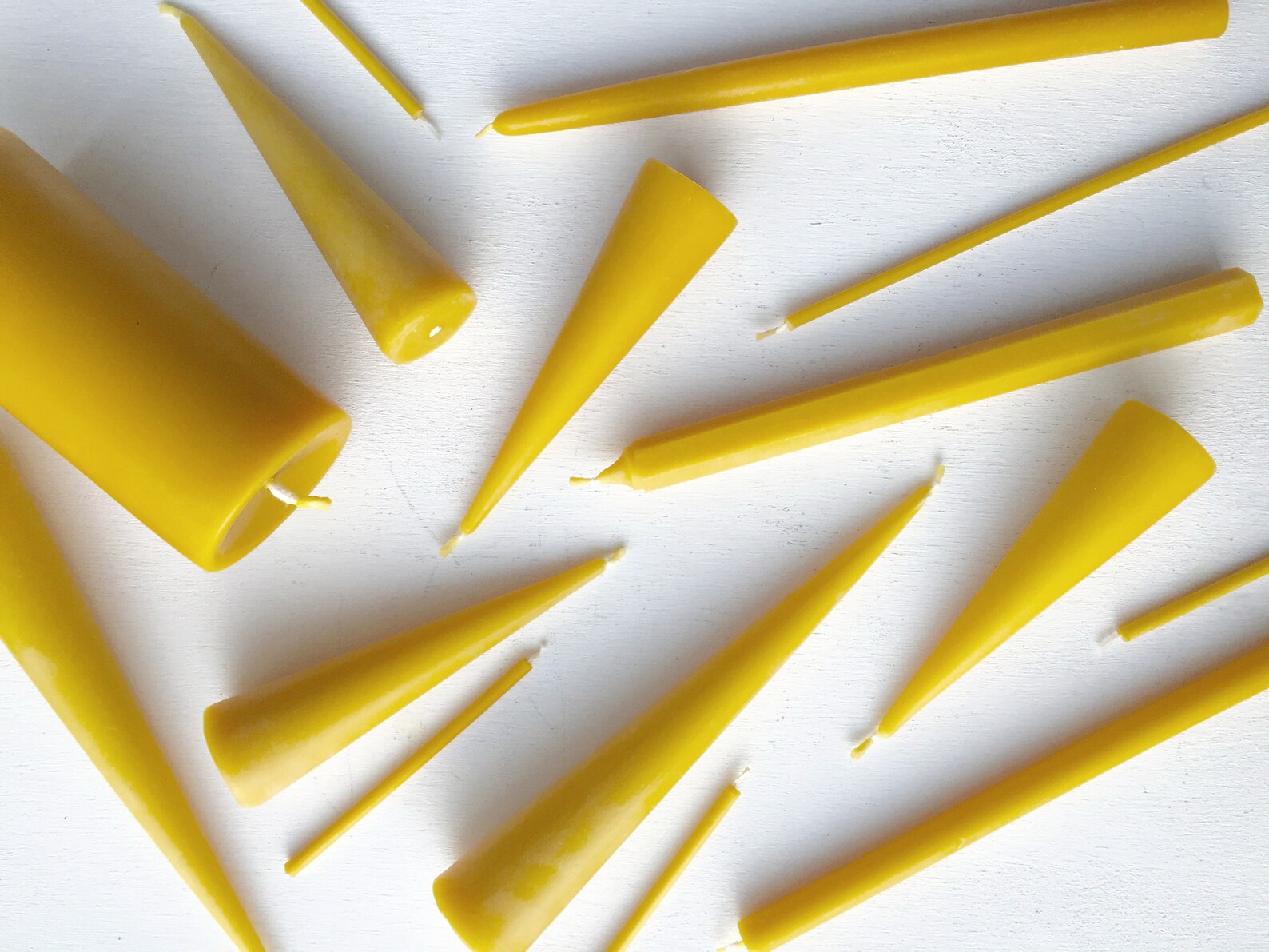 Cone Pillar Candles / Pure Beeswax Cone Candles / Christmas - Etsy