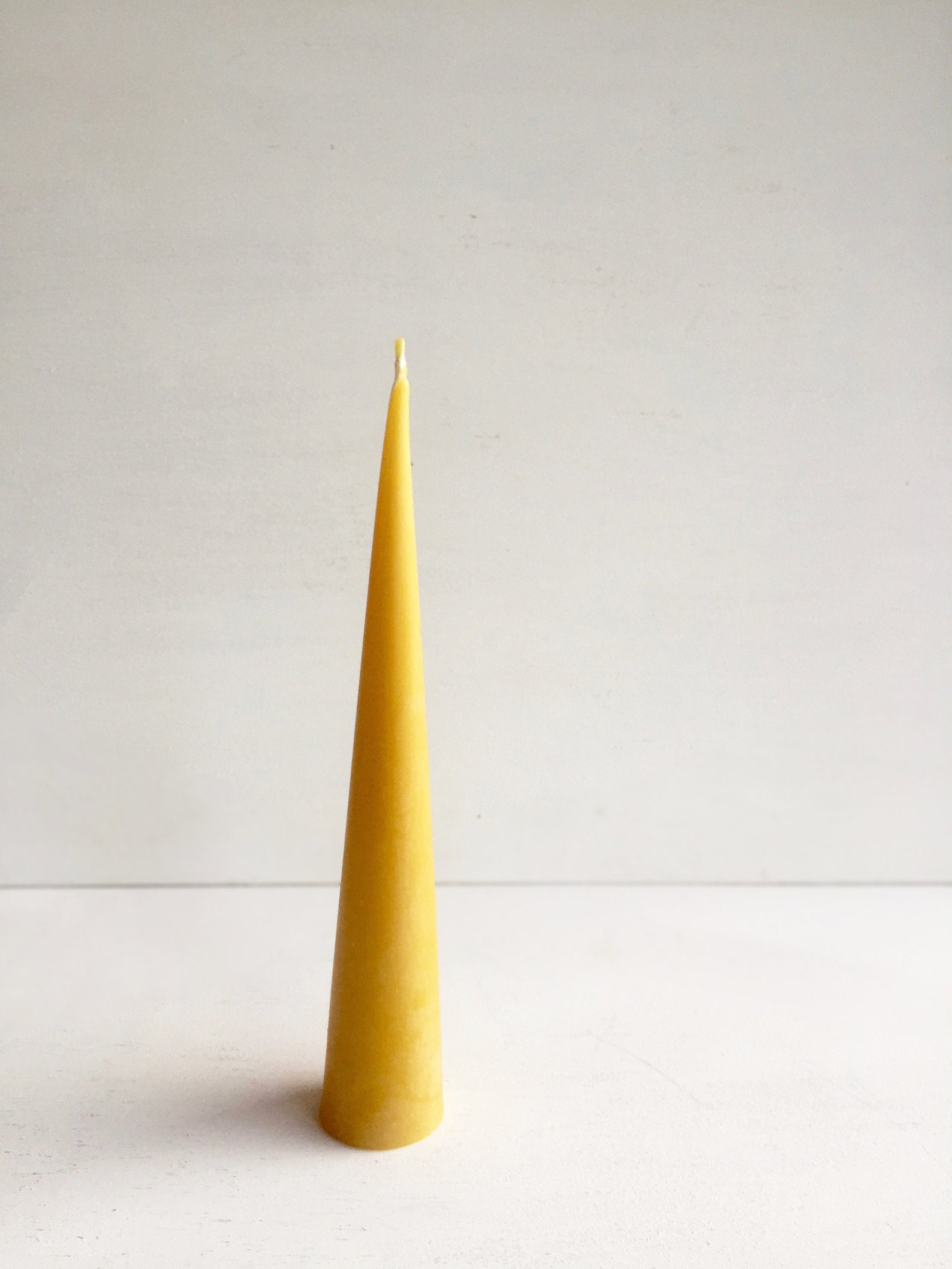 Cone Pillar Candles / Pure Beeswax Cone Candles / Christmas - Etsy