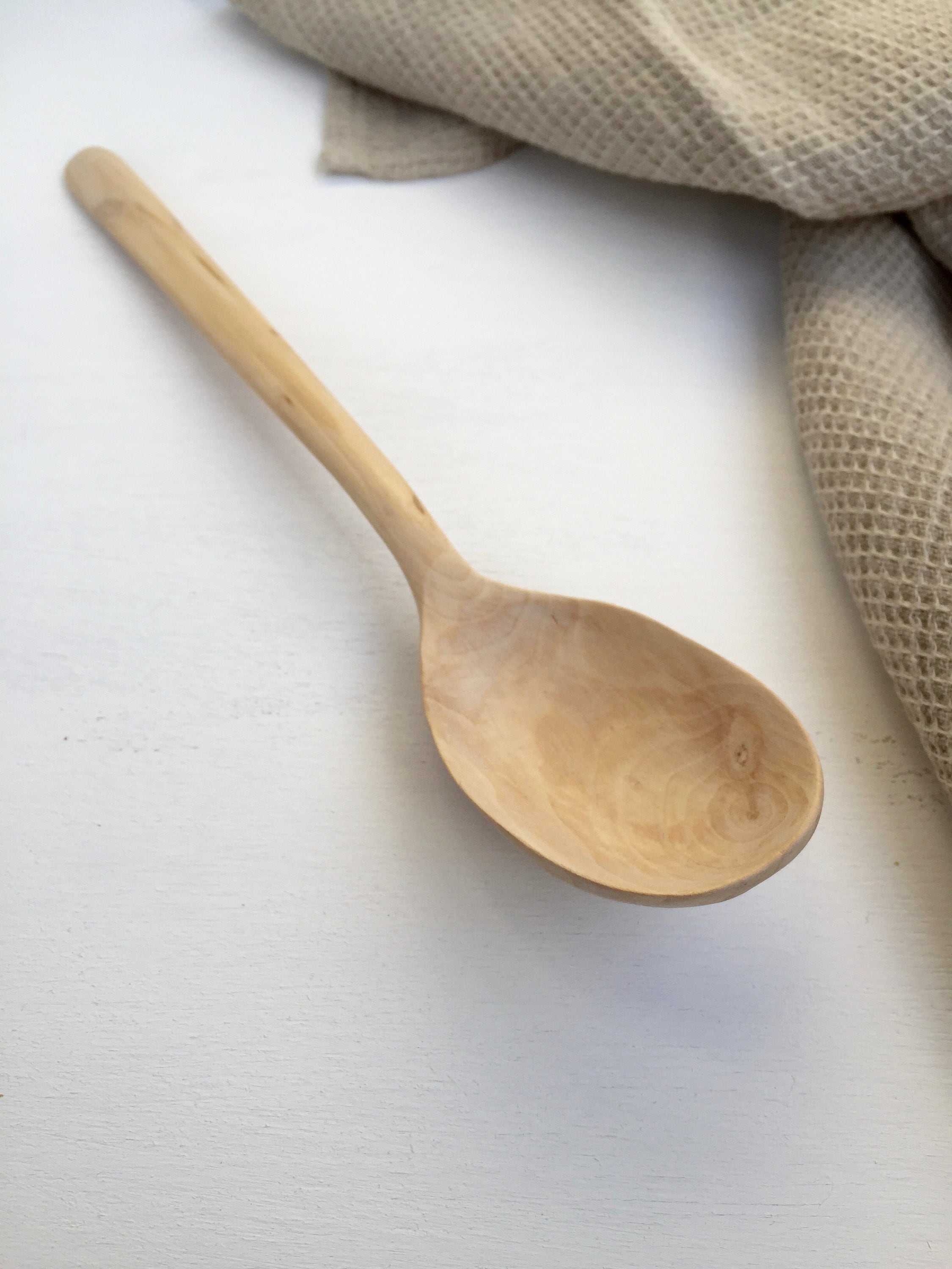 Large Wooden Spoon / Hancrafted Wooden Spoon / Long Handle Wooden Spoon ...