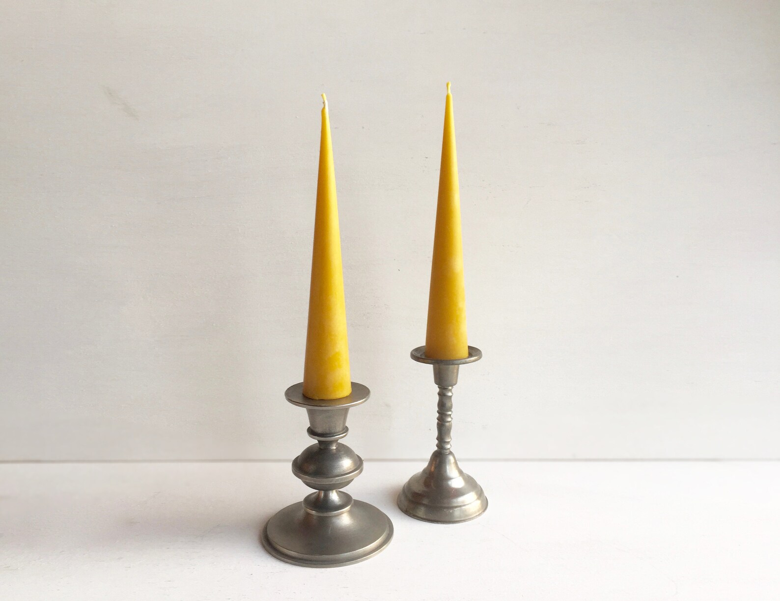 Cone Pillar Candles / Pure Beeswax Cone Candles / Christmas | Etsy