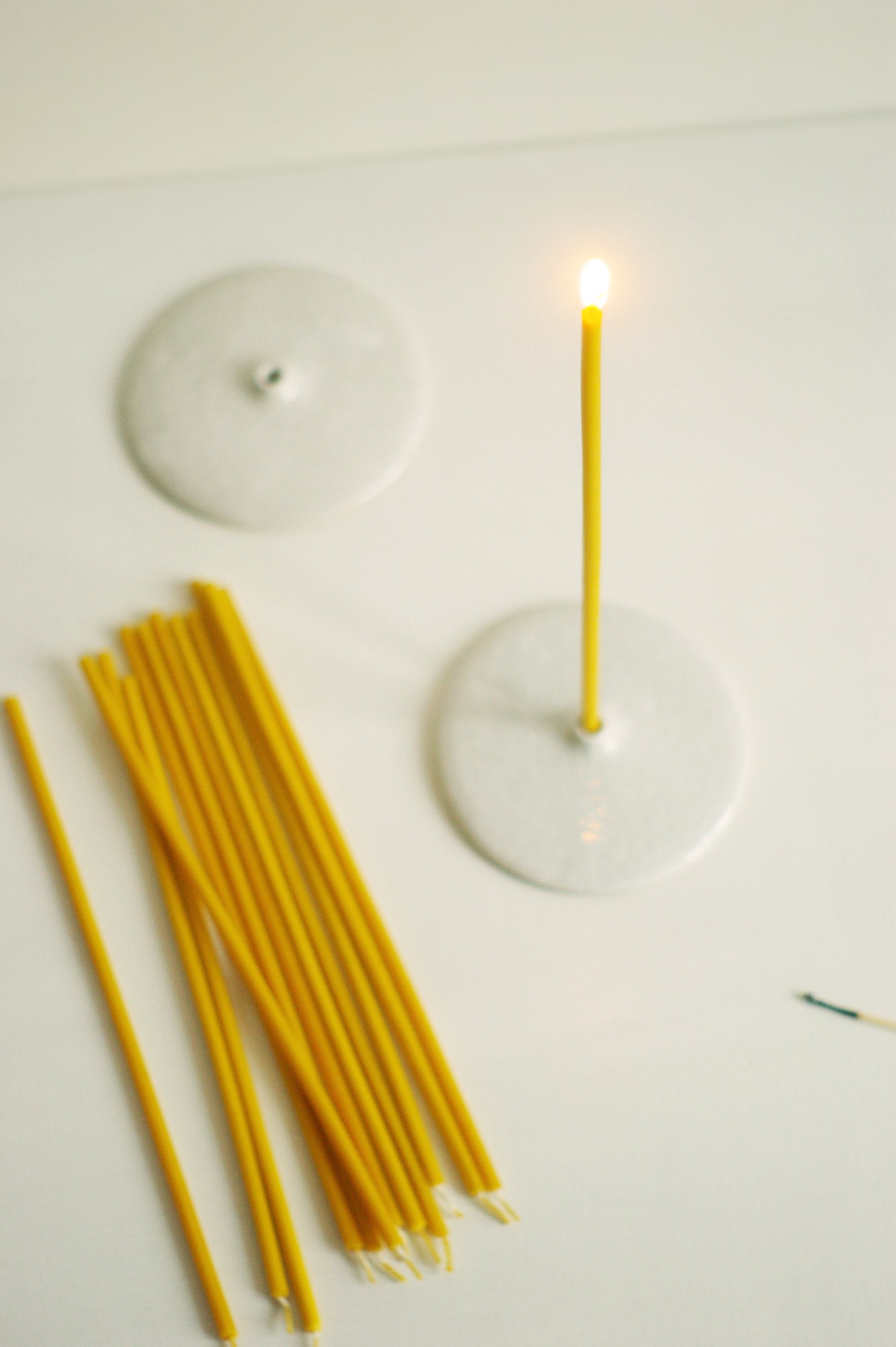 Slim Candles / 100% Pure Beeswax Candles / Set of 20 Slim - Etsy