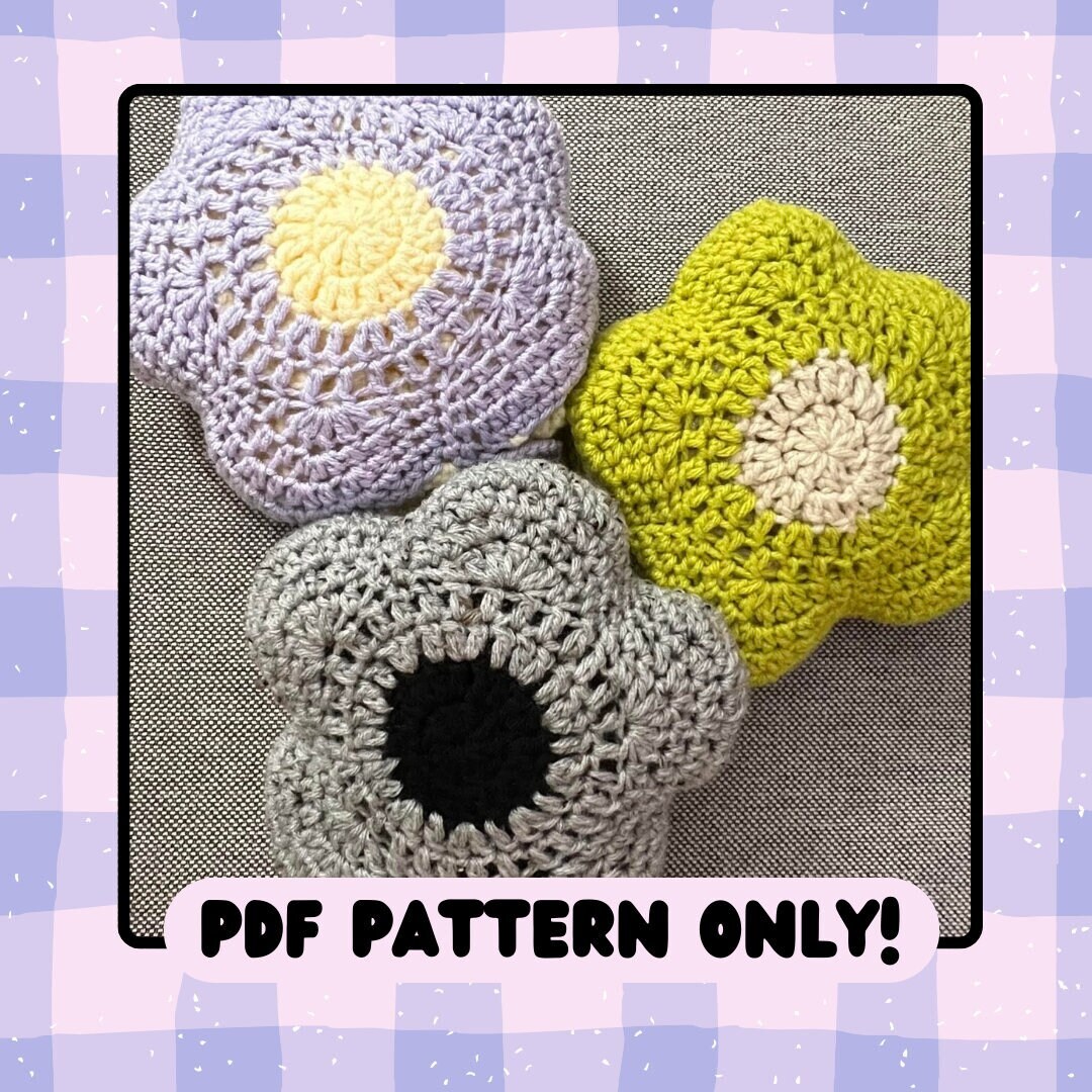 Crochet Floral Foldable Market Bag Pattern PDF PATTERN ONLY Mesh Market ...
