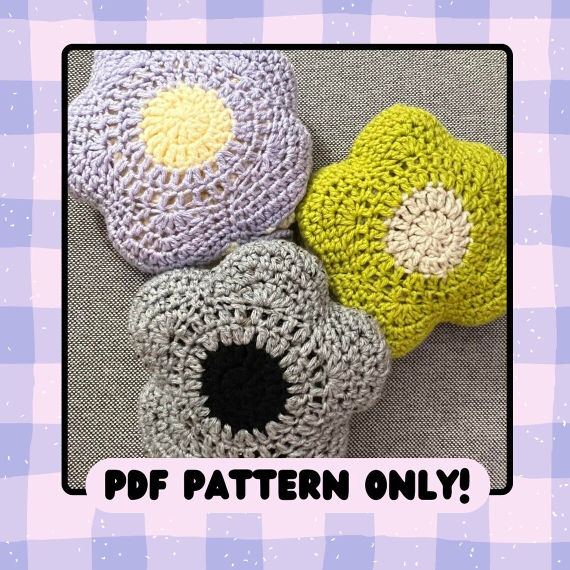 Crochet Floral Foldable Market Bag Pattern PDF PATTERN ONLY Mesh Market ...