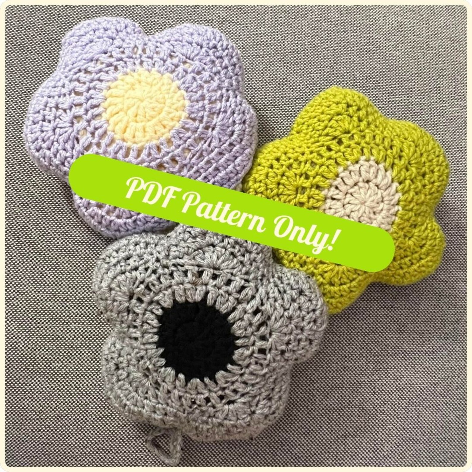 Crochet Floral Foldable Market Bag Pattern-- *PDF PATTERN ONLY ...