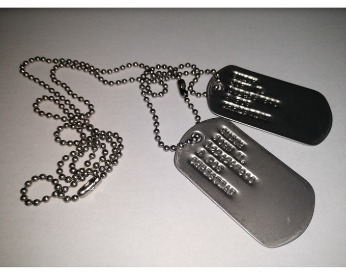 Military Style Dog Tags Custom Made to Order - Etsy