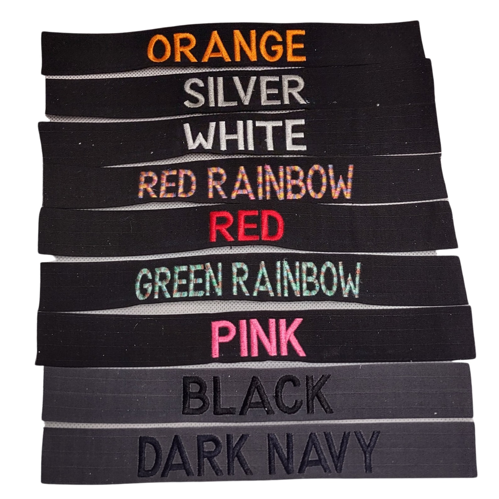 CUSTOM Embroidered NAME TAPE With Hook Fastener - Etsy