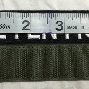 CUSTOM Embroidered NAME TAPE With Hook Fastener - Etsy