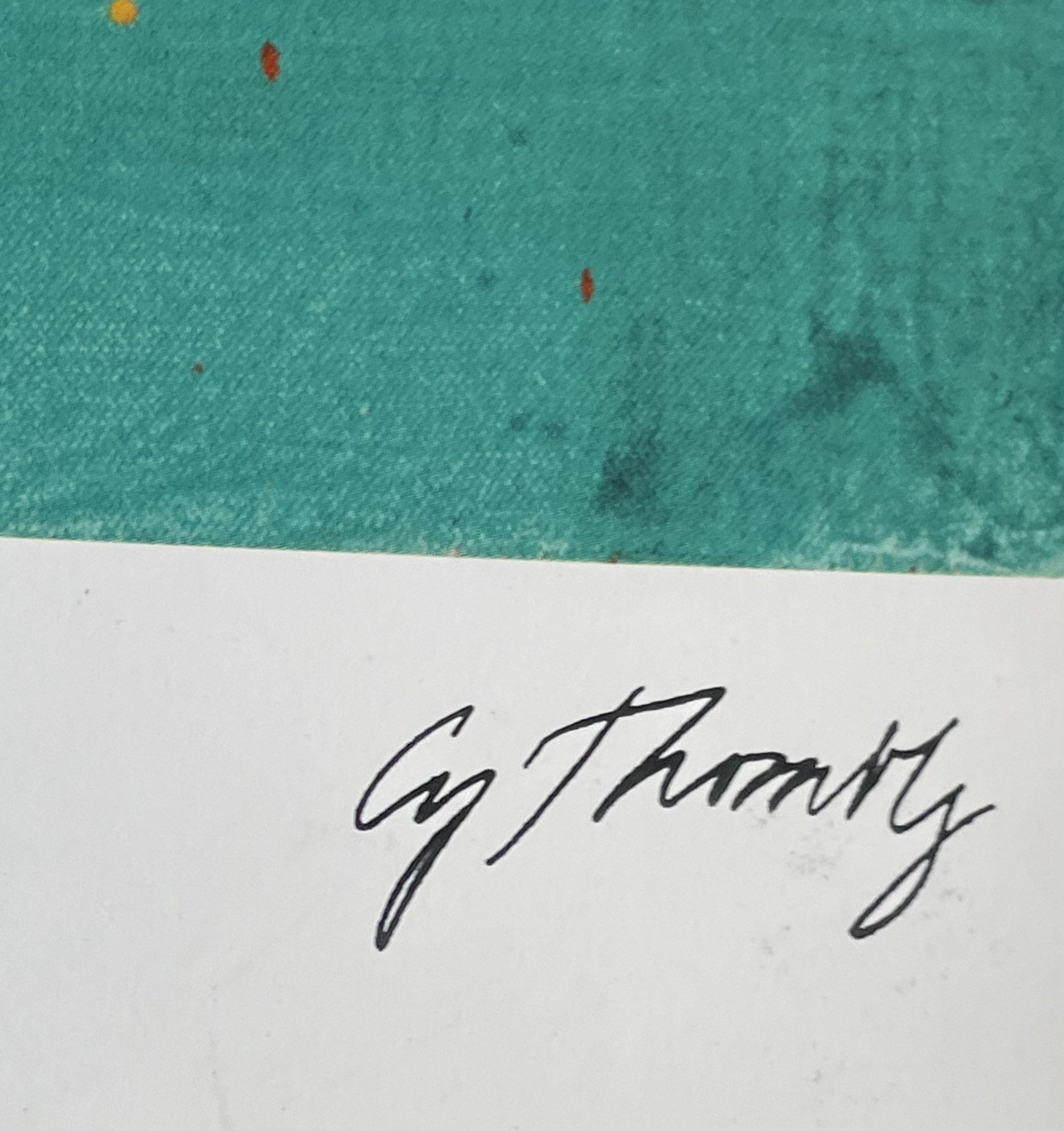 Cy Twombly Lithograph Stamped Signature | Etsy