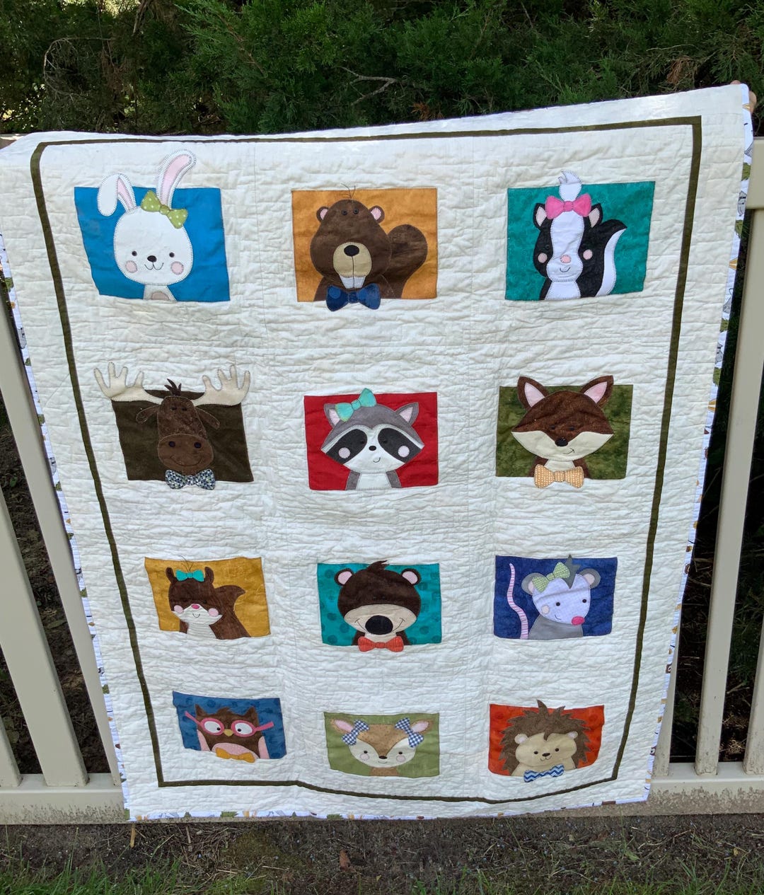 Forest Animals Quilt - Etsy