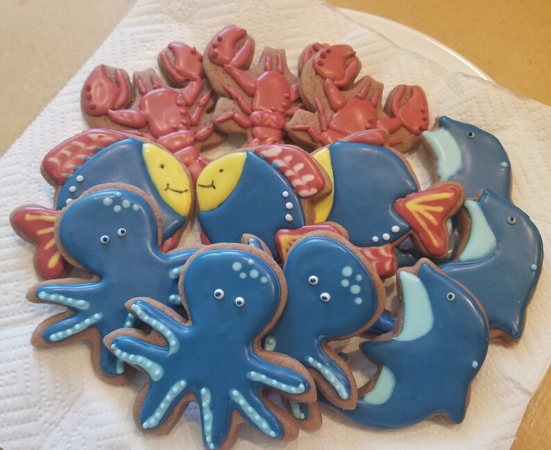 Sea Life Cookies - Etsy
