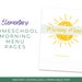 Elementary Homeschool Morning Menu | Digital PDF | Instant Download ...