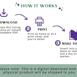 Elementary Homeschool Morning Menu | Digital PDF | Instant Download ...