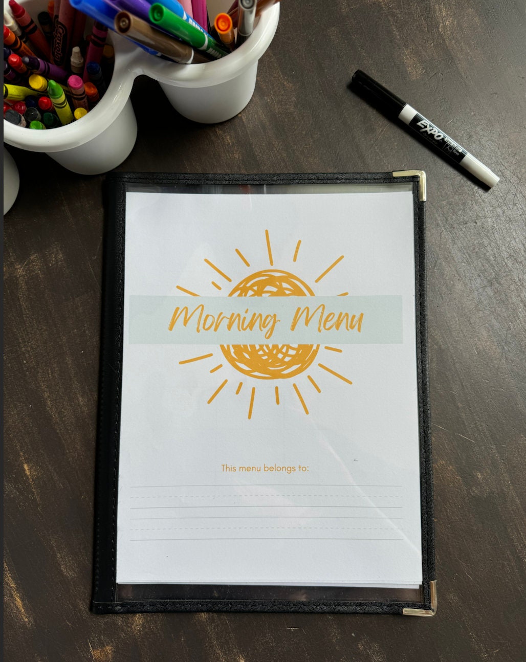 Elementary Homeschool Morning Menu | Digital PDF | Instant Download ...