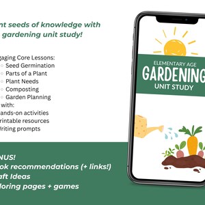 Elementary Age Gardening Unit Study | Homeschool Gardening Curriculum ...