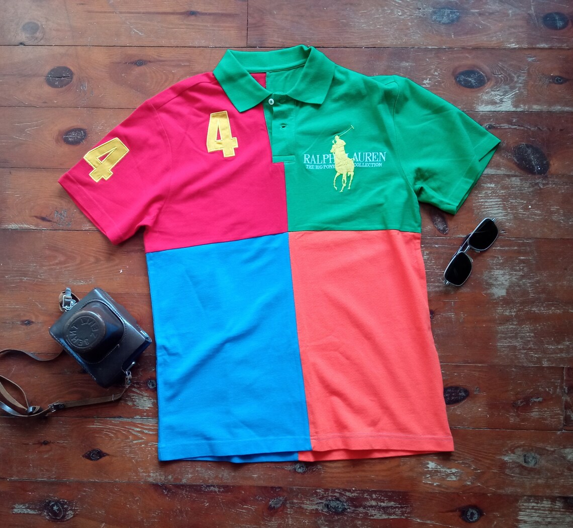 Vintage Ralph Lauren polo shirt Retro embroidered polo Color | Etsy