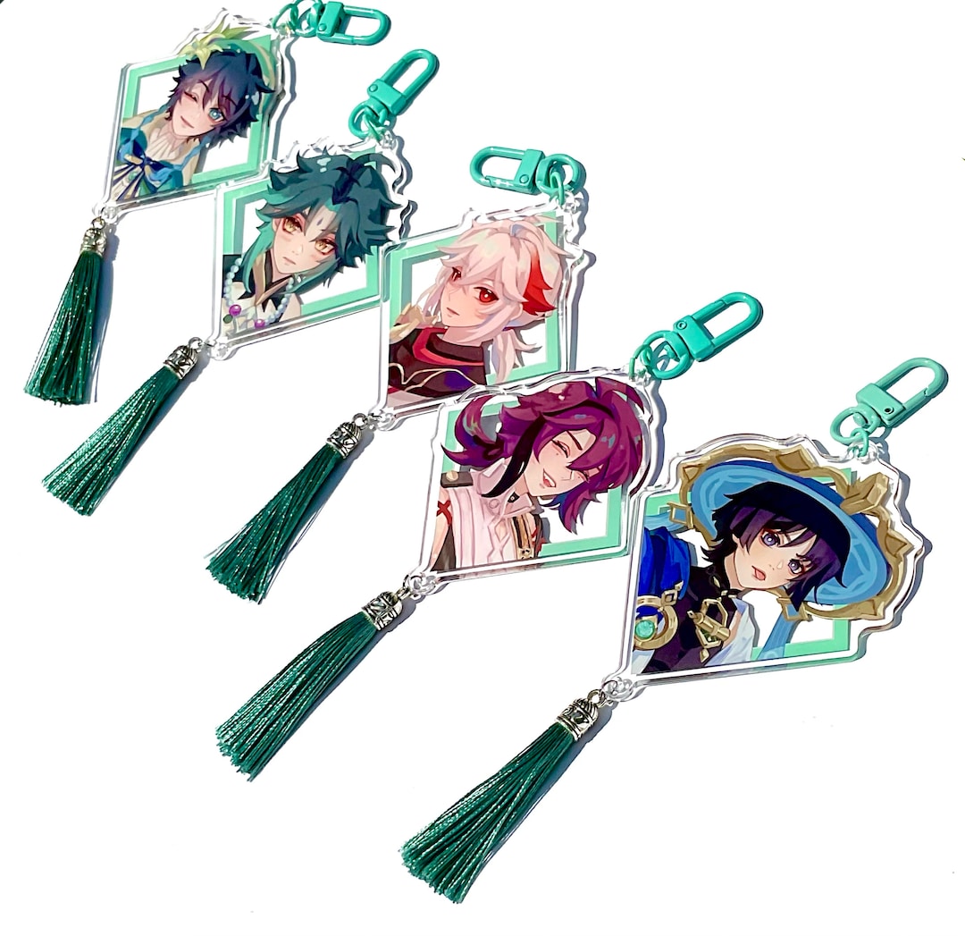 ACRYLIC CHARM - Anemo Bros Set (tassel) - Etsy