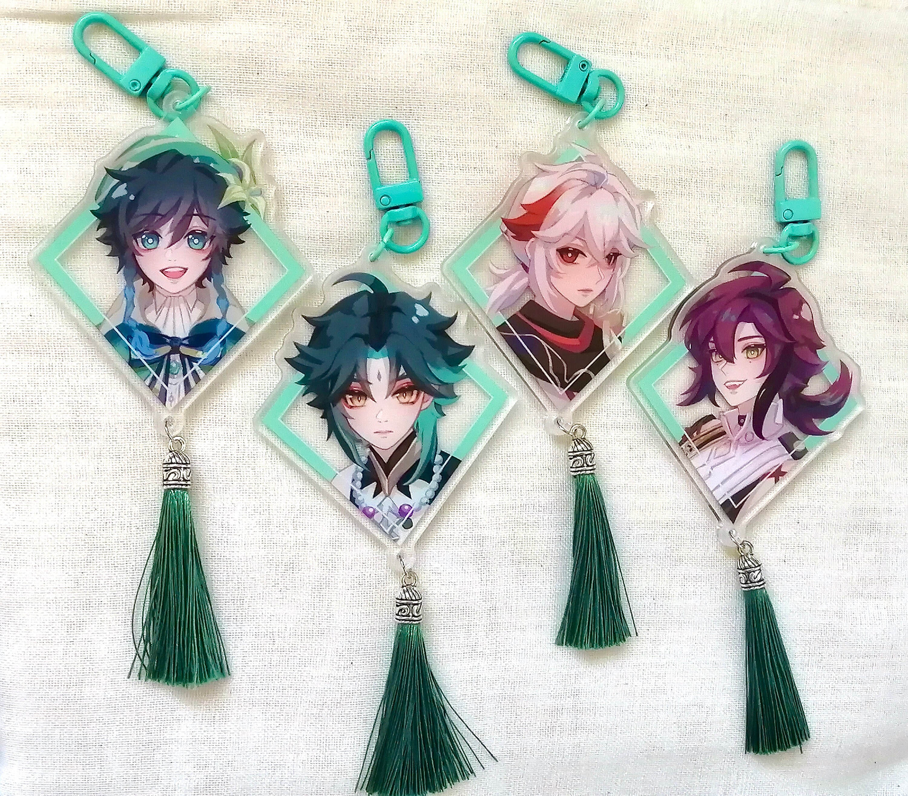 ACRYLIC CHARM Anemo Bros Set tassel - Etsy