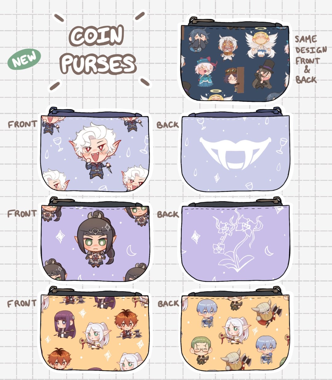 Coin Purses - Vnc, BG3 (astarion, Shadowheart), Etc. - Etsy