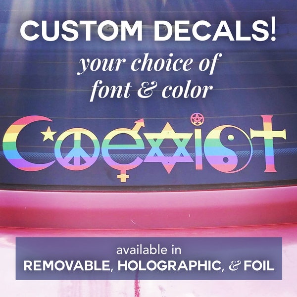 Inside Car Window Custom Decals - Etsy