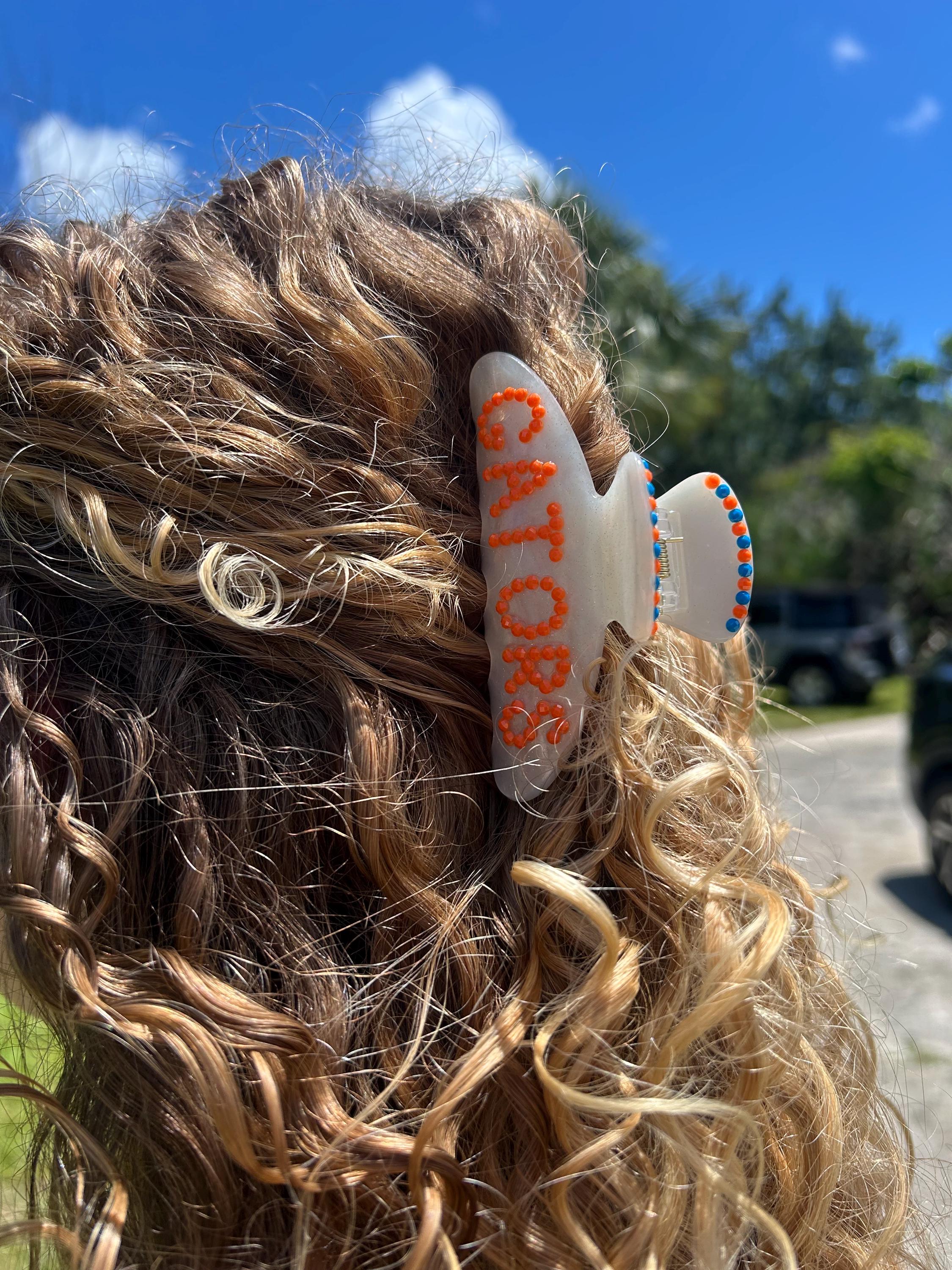 College Claw Clip (custom) - Etsy