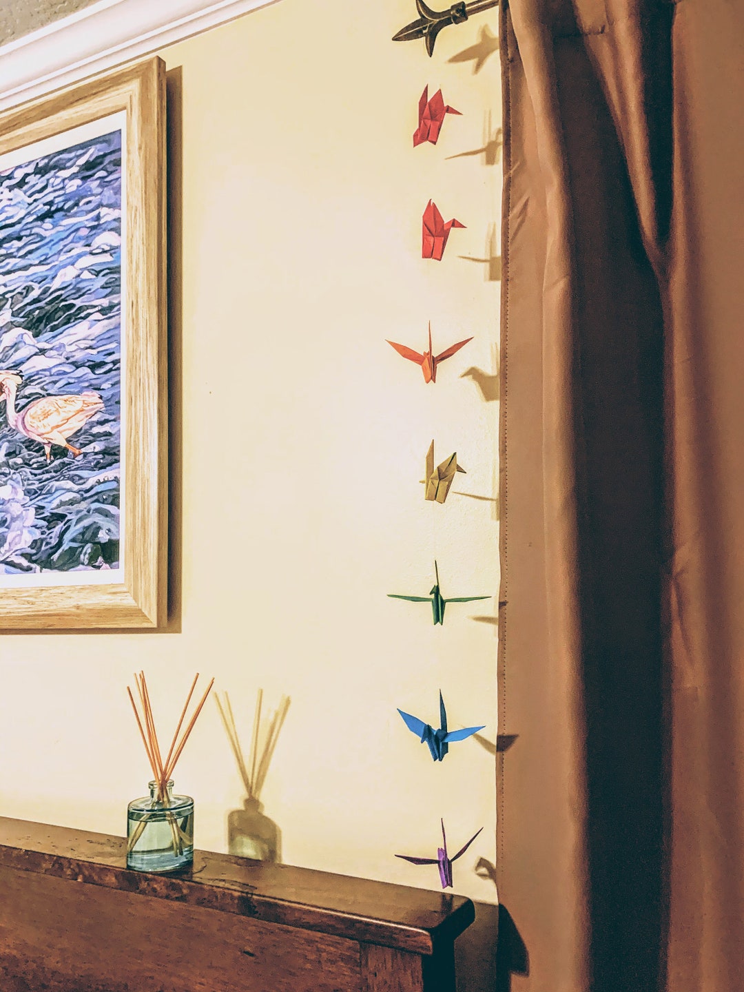 Origami Crane Chain (5 Cranes) - Etsy