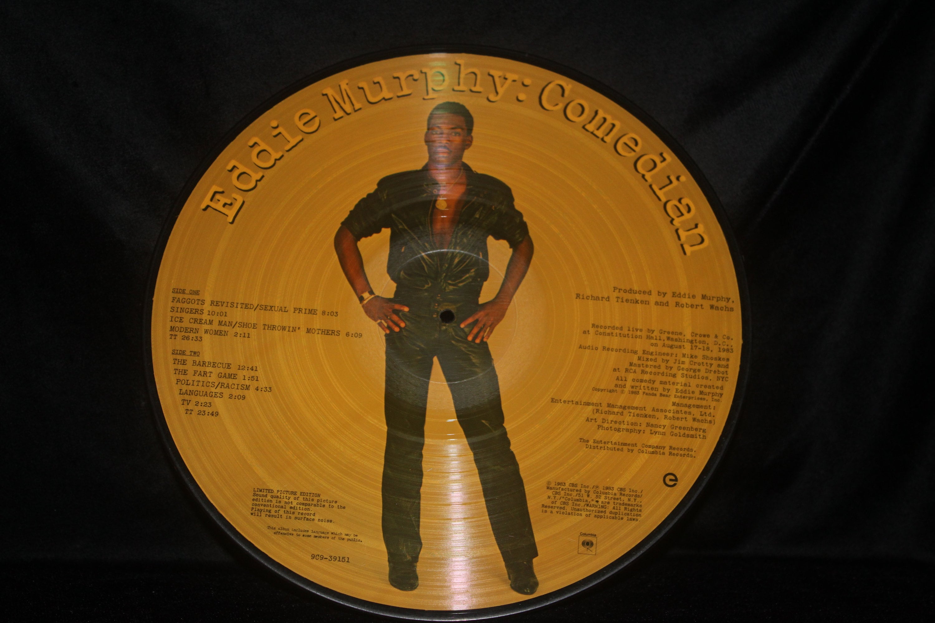 Eddie Murphy Comedian Picture Disc 1983 Columbia 9C9-39151 Stand up ...