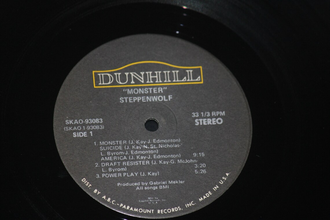 Steppenwolf "monster" LP 1969 Dunhill Records SKA0-93083 Hard Rock VG+ ...