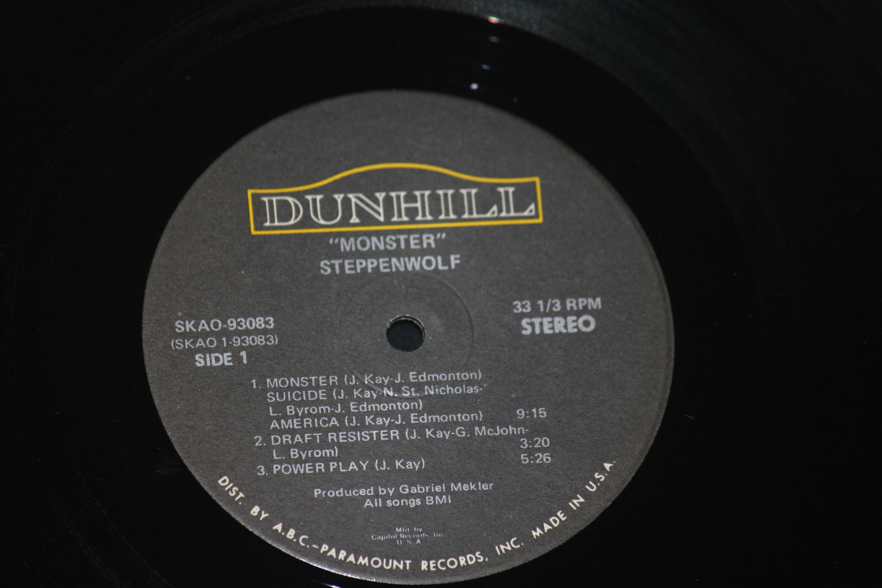 Steppenwolf "monster" LP 1969 Dunhill Records SKA0-93083 Hard Rock VG+ ...