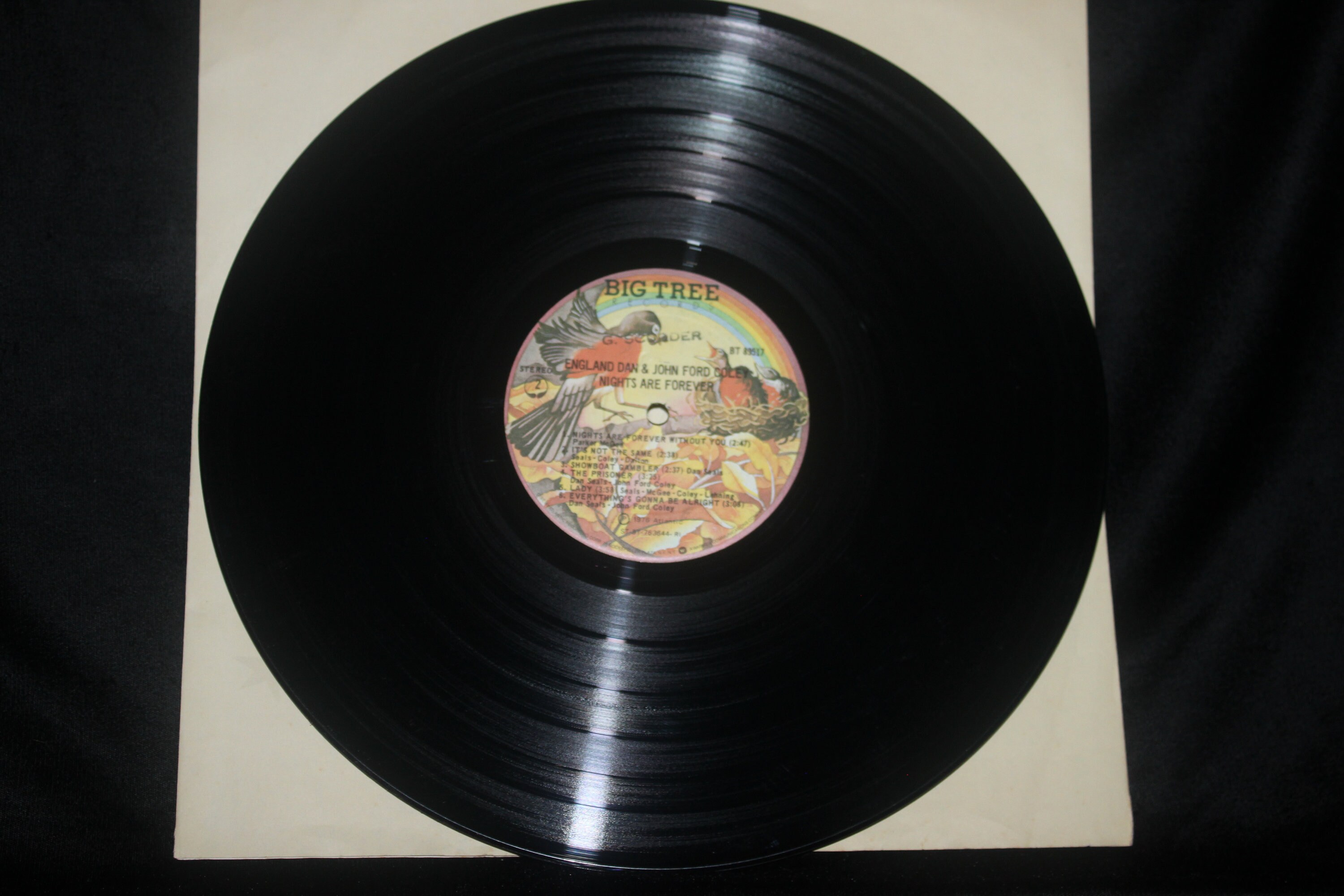 England Dan & John Ford Coley "nights Are Forever" LP 1976 Big Tree BT ...
