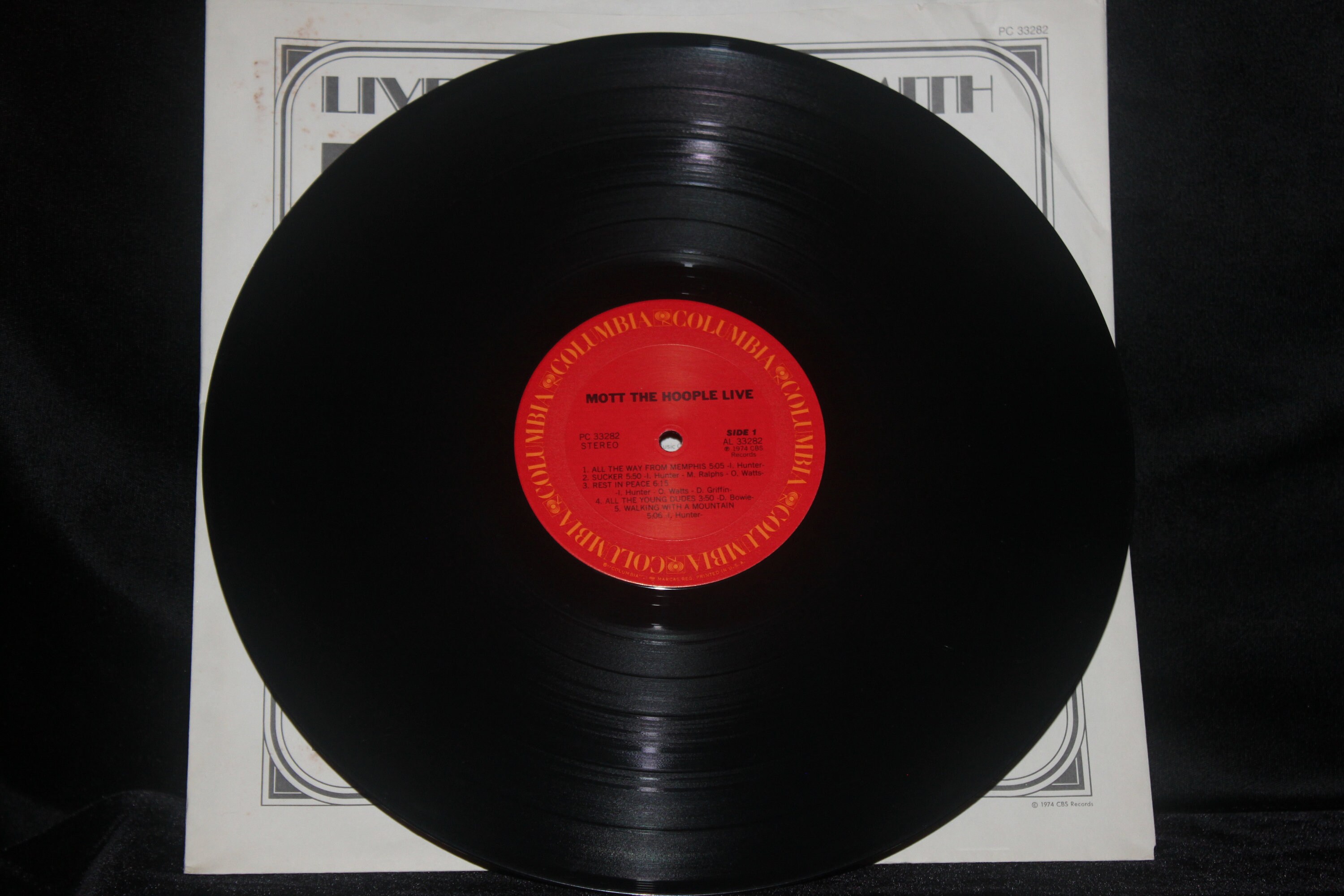 Mott the Hoople live LP 1974 1st Press Columbia PC-33282 Ian Hunter ...