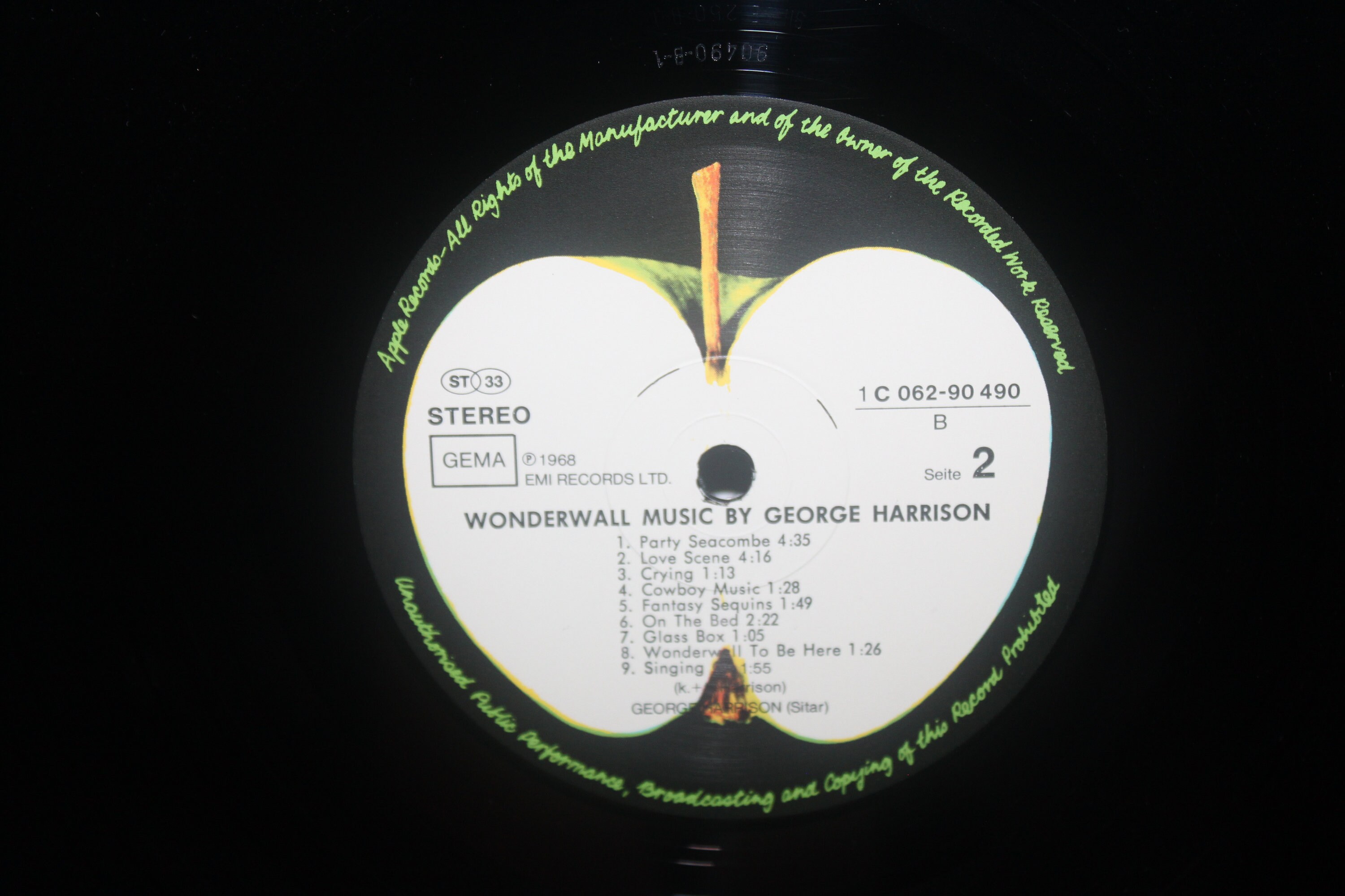 George Harrison wonderwall Music LP 1968 1st Press - Etsy