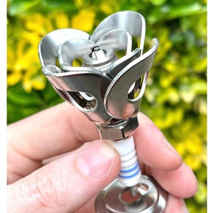 Spark Plug Rose - Scrap Metal Flower Welded Upcycled Car Parts Artwork ...