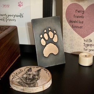 Welded Paw Print Dog Artwork • Metal TIG Brazed Sculpture! Great Gift ...