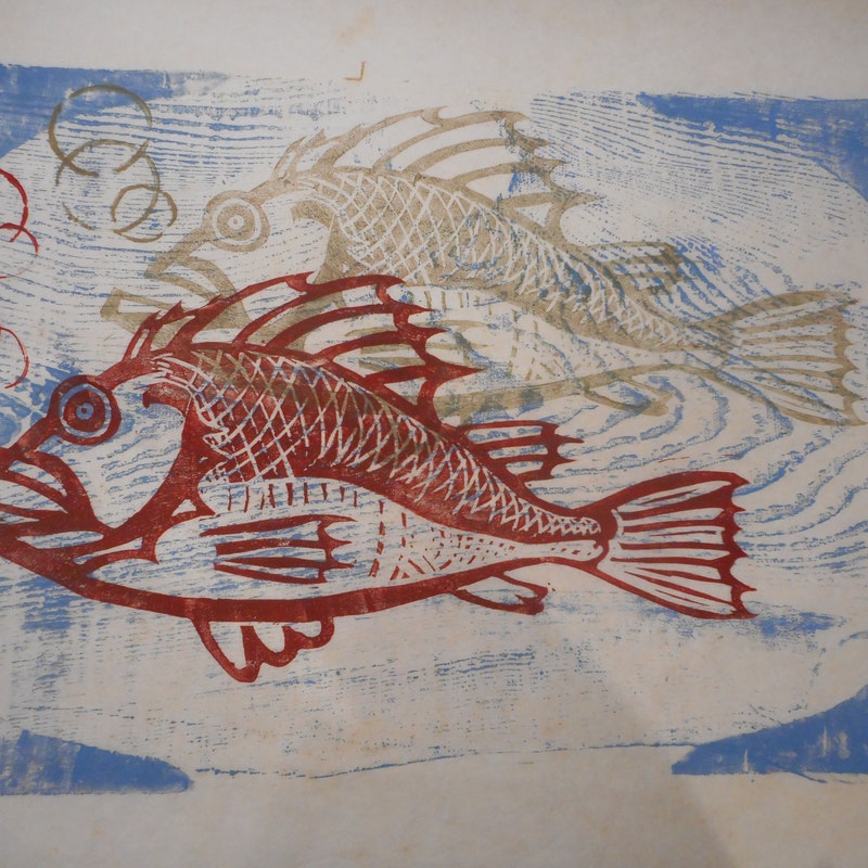 Mid Century Fish - Etsy