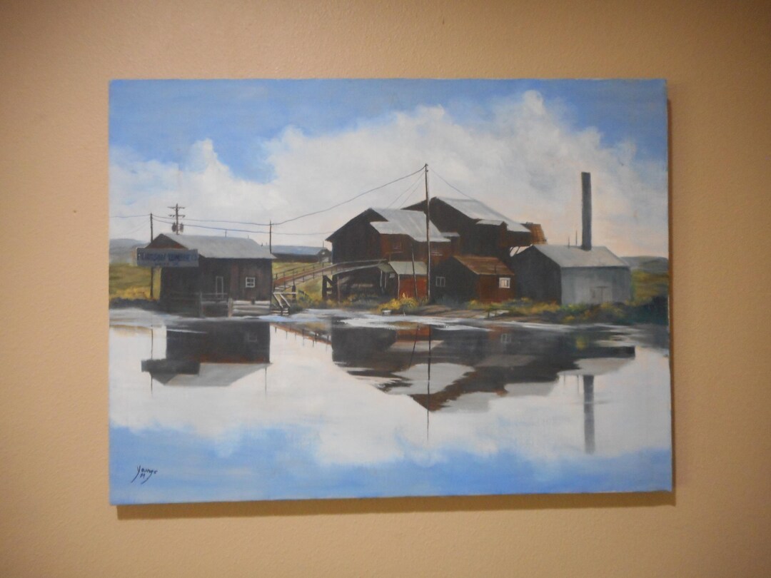 1960's Old Mill Unity or Mid Century Original Artwork Nancy Barth - Etsy