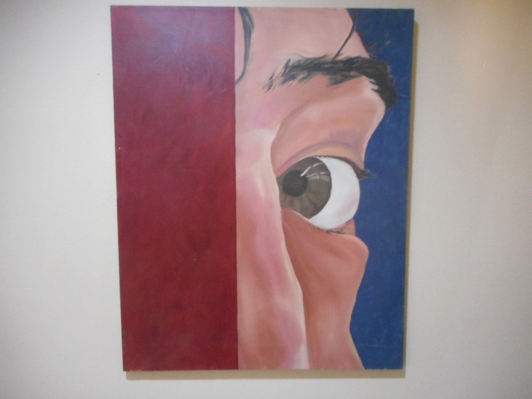 Vintage "eye See You" Conformity in Color Abstract Post Modern Portrait ...