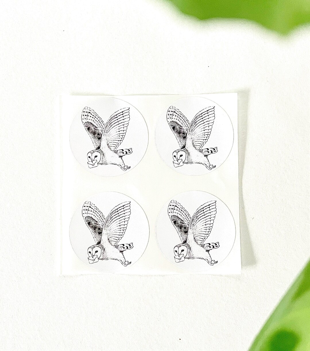 Set of 4 Stickers Barnowl - Etsy