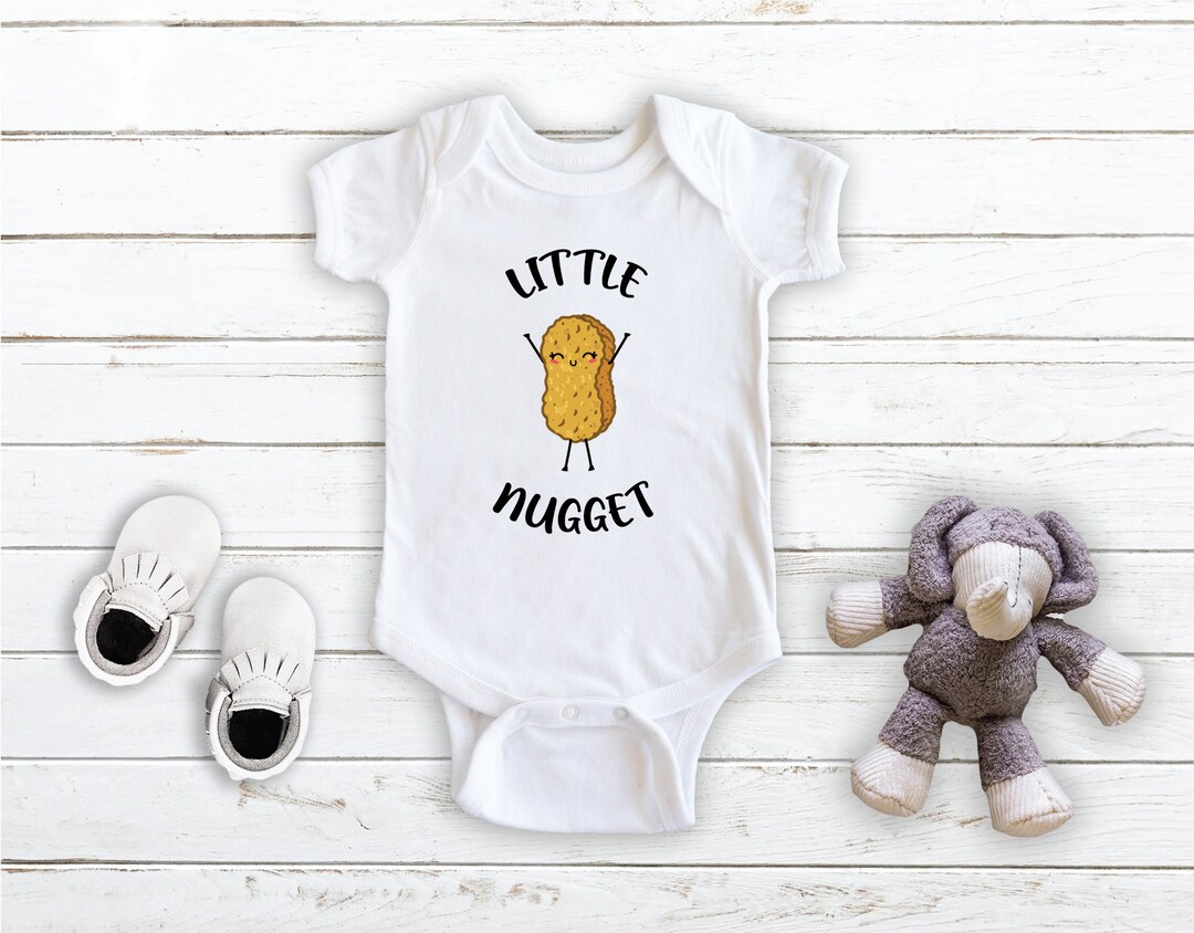Little Nugget - Cute Chicken Nugget - Baby Bodysuit - Unisex Clothing ...