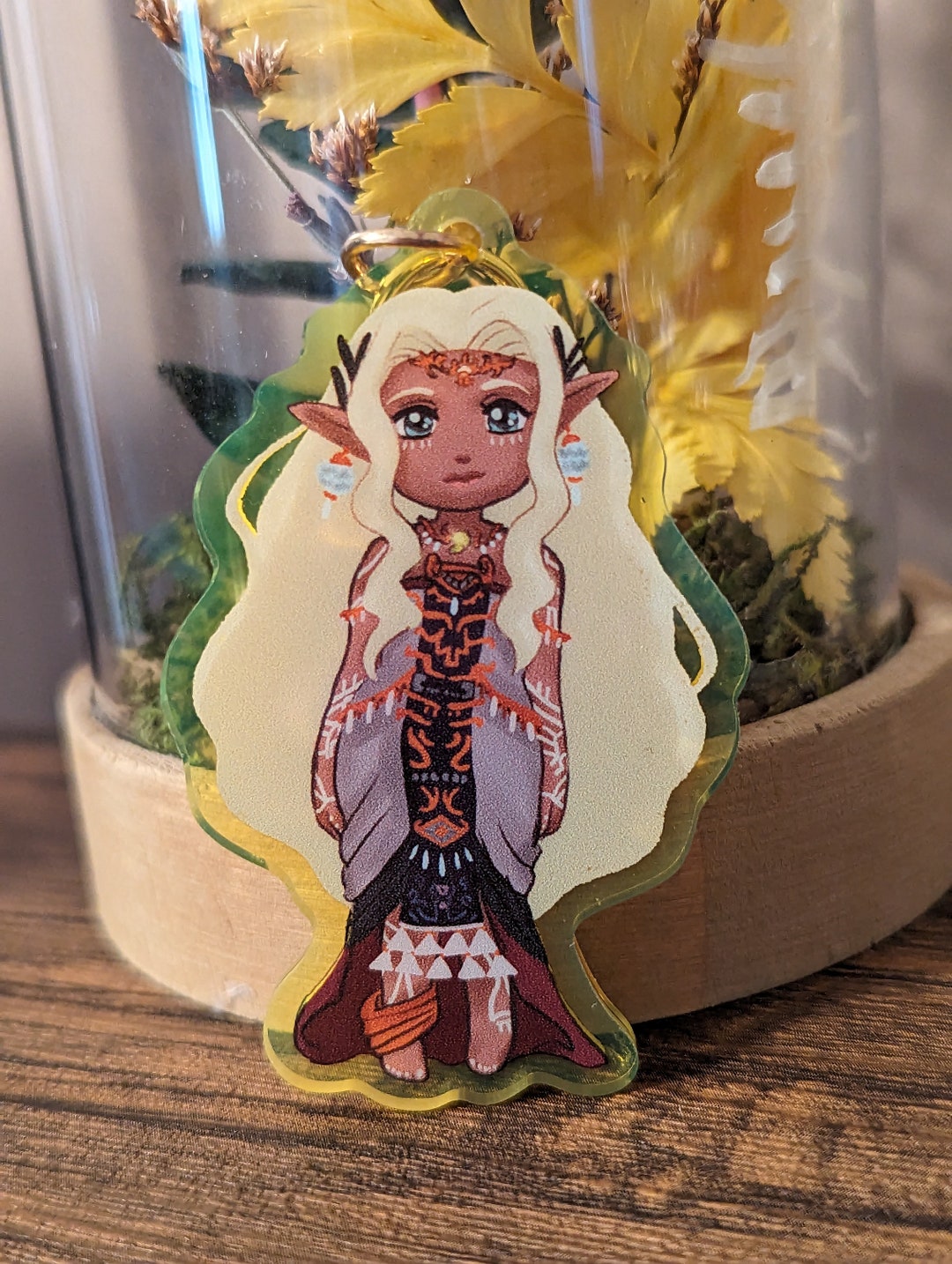 Queen Sonia Yellow Acrylic Charm - Etsy