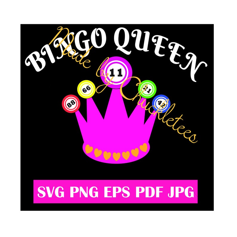 Bingo Queen SVG Cutting File or Printing for Commercial Purposes - Etsy