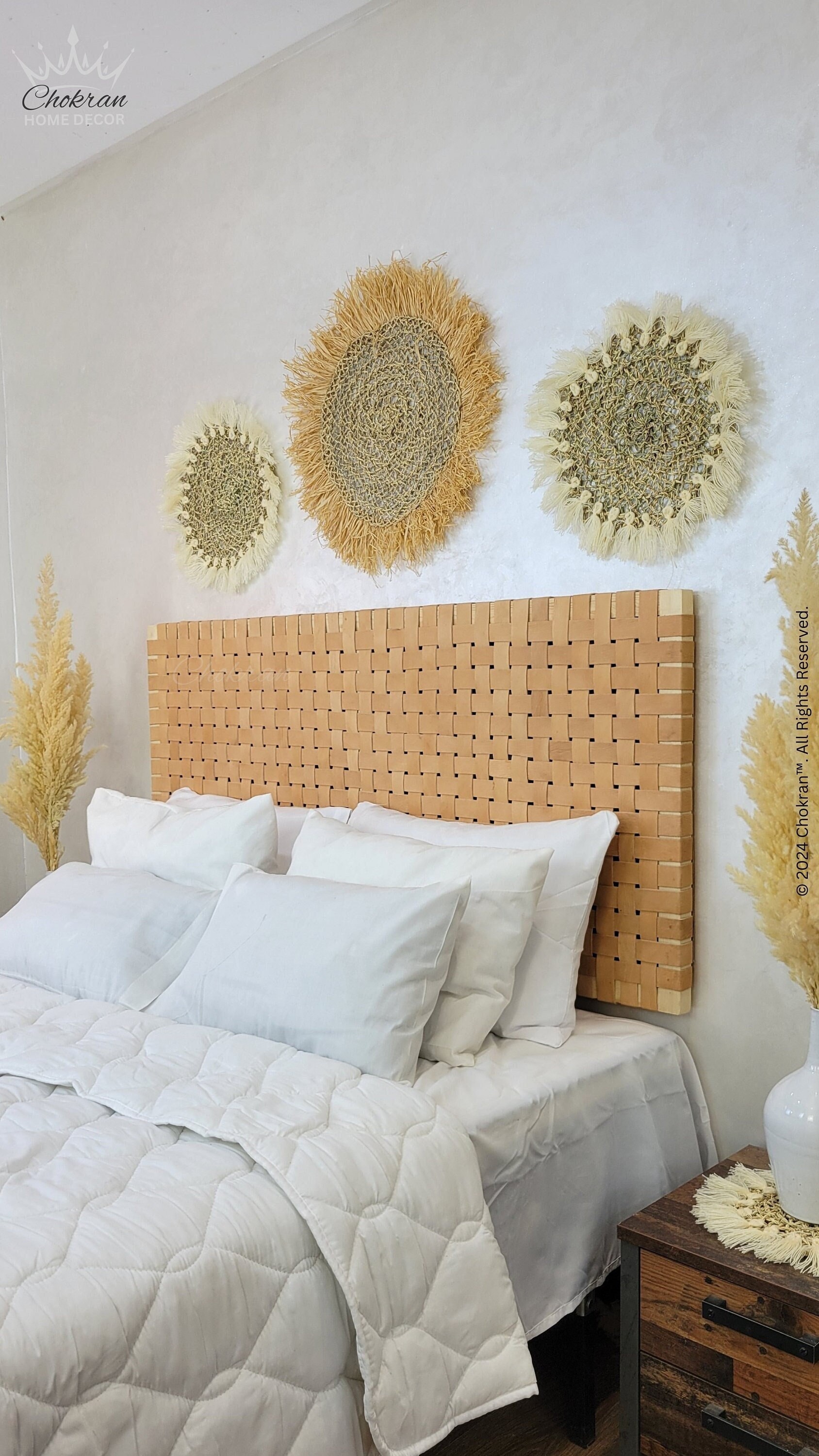 Jute headboard store