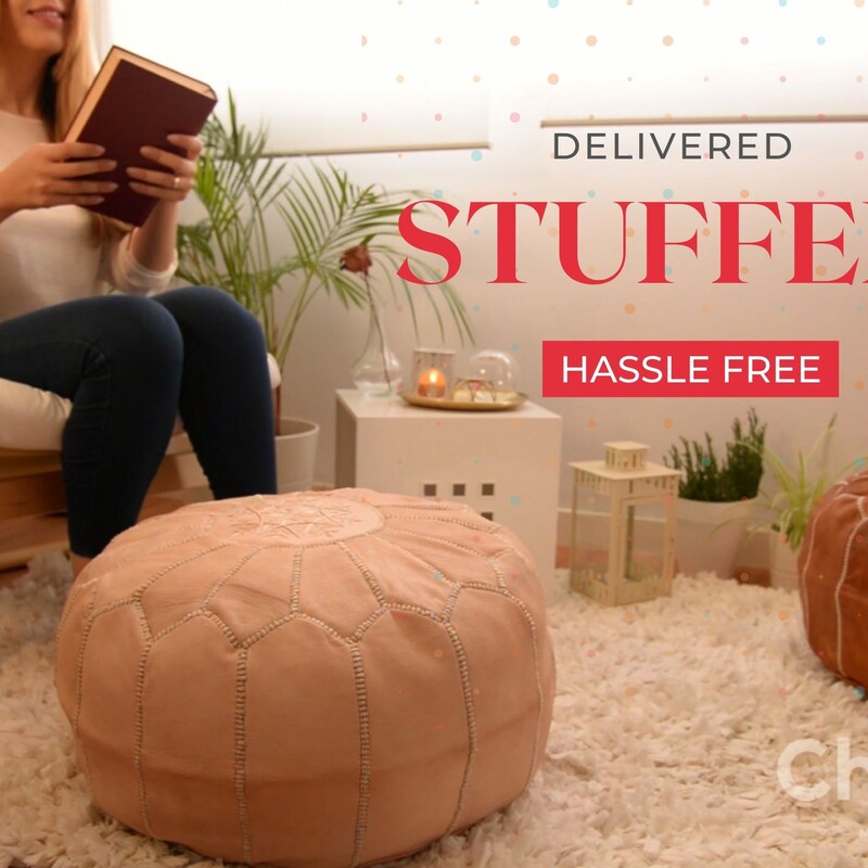 Moroccan Pouf - Etsy