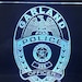 Garland Police Badge Acrylic Lighted Plaque. Police Badge, Personalized ...