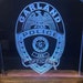 Garland Police Badge Acrylic Lighted Plaque. Police Badge, Personalized ...