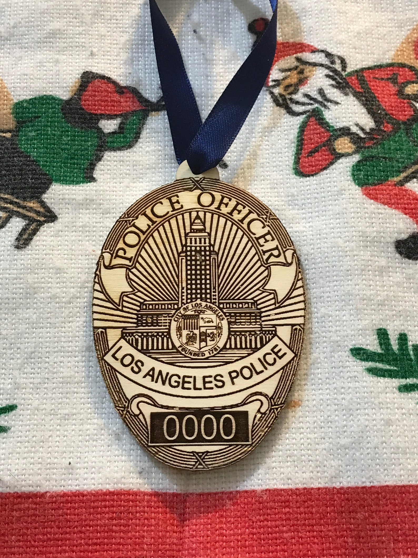 Personalized LAPD Police Badge Ornament Gift for LAPD Police | Etsy