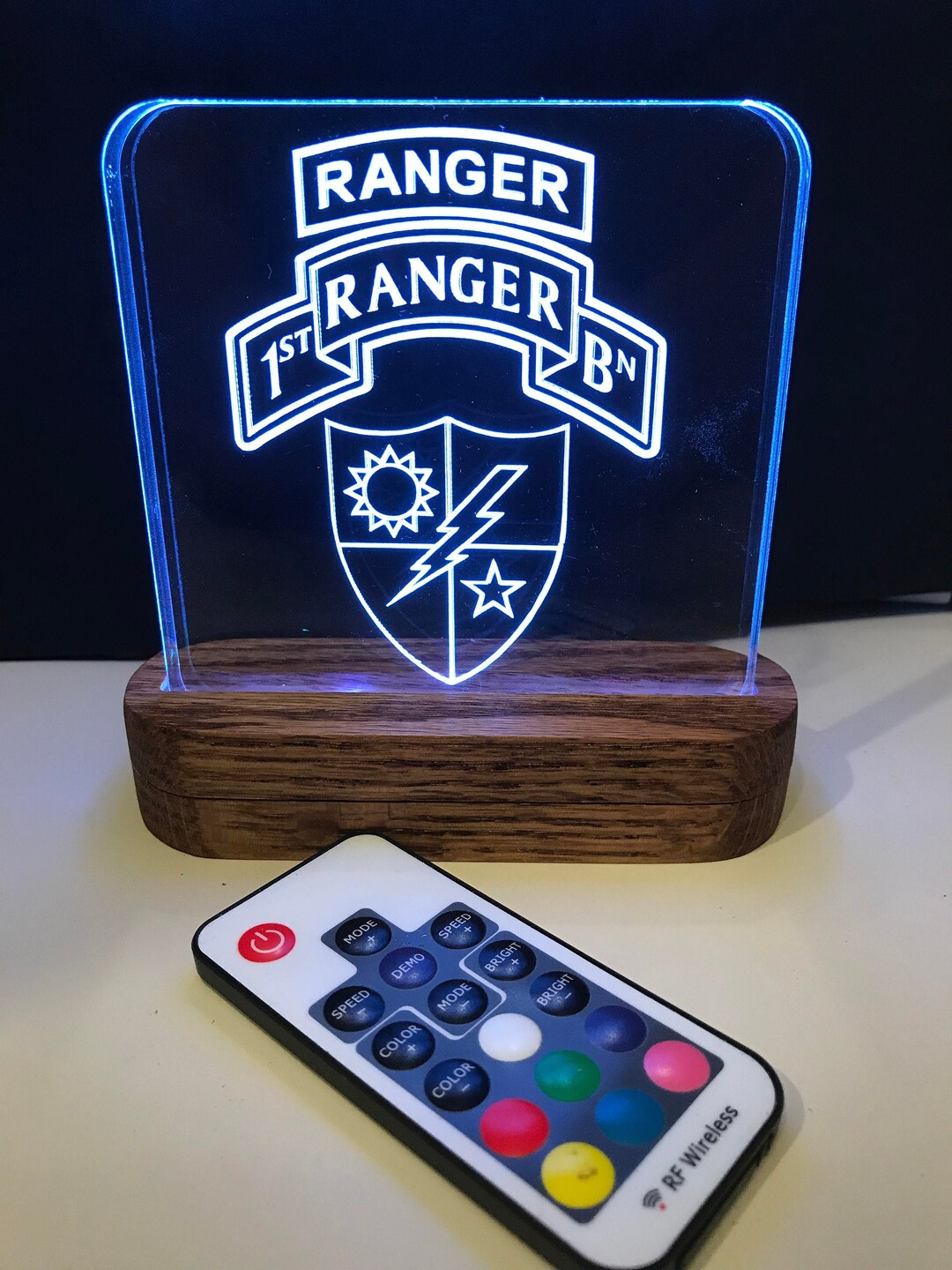 US Army Ranger Battalion Patch With Ranger Tab and Unit Crest Lighted ...